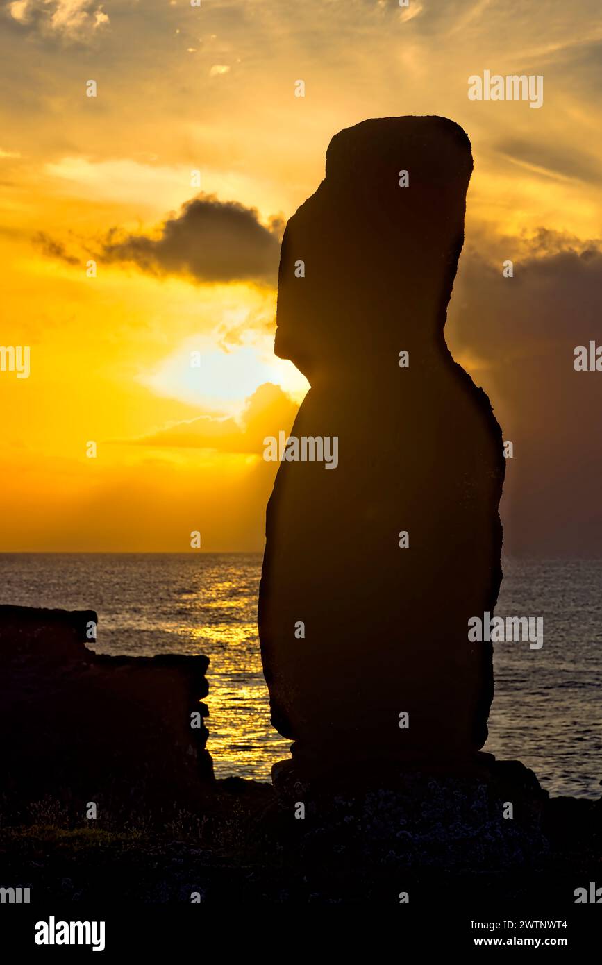 Hanga Roa, Easter Island, Chile. 26th Dec 2023. Archaeological site of ...