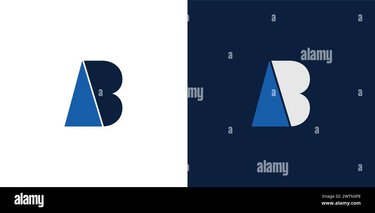 Modern and unique letter AB initials logo design Stock Vector Image ...