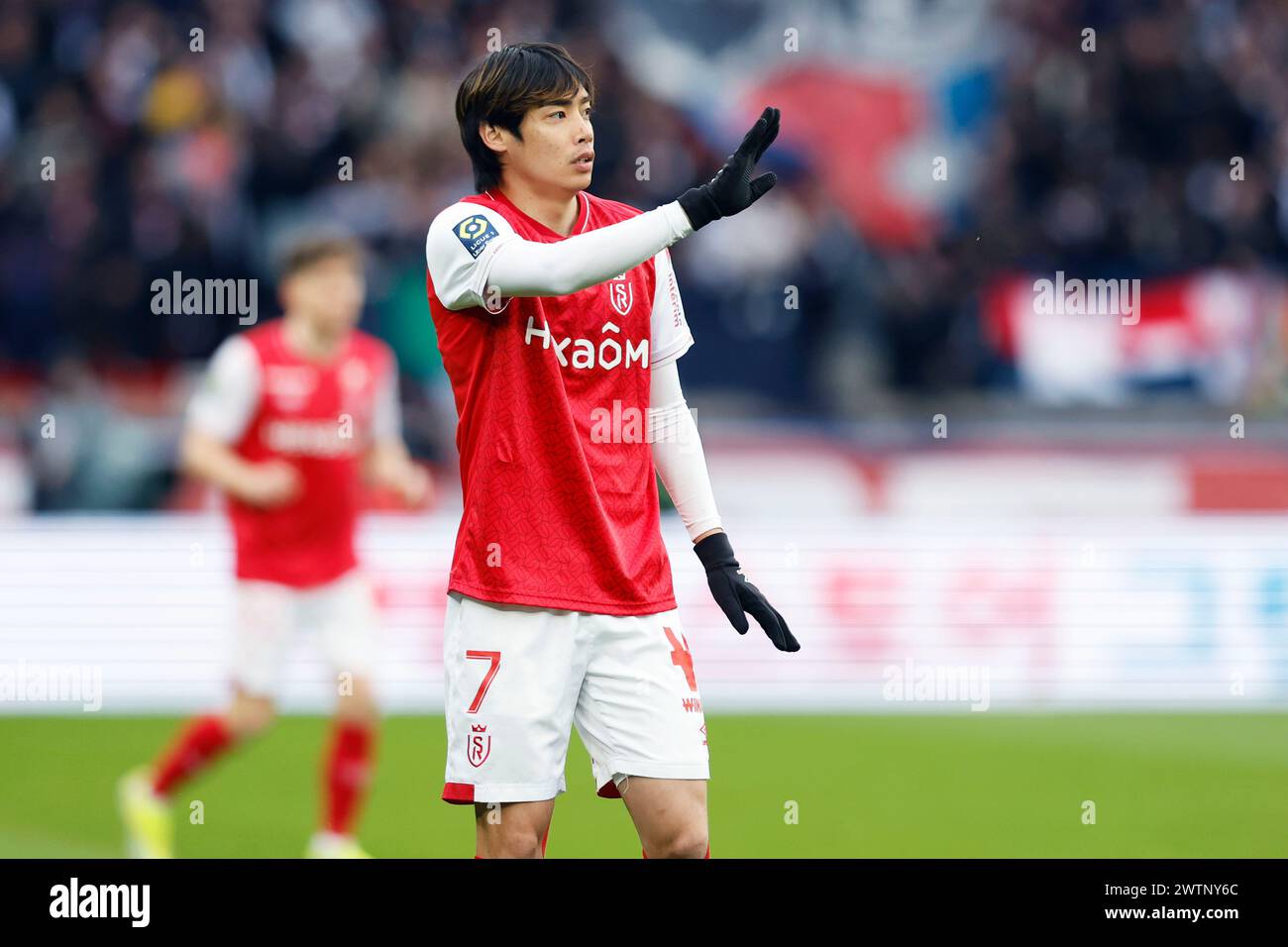 Paris, France. Credit: D. 10th Mar, 2024. Junya Ito (Reims) Football ...