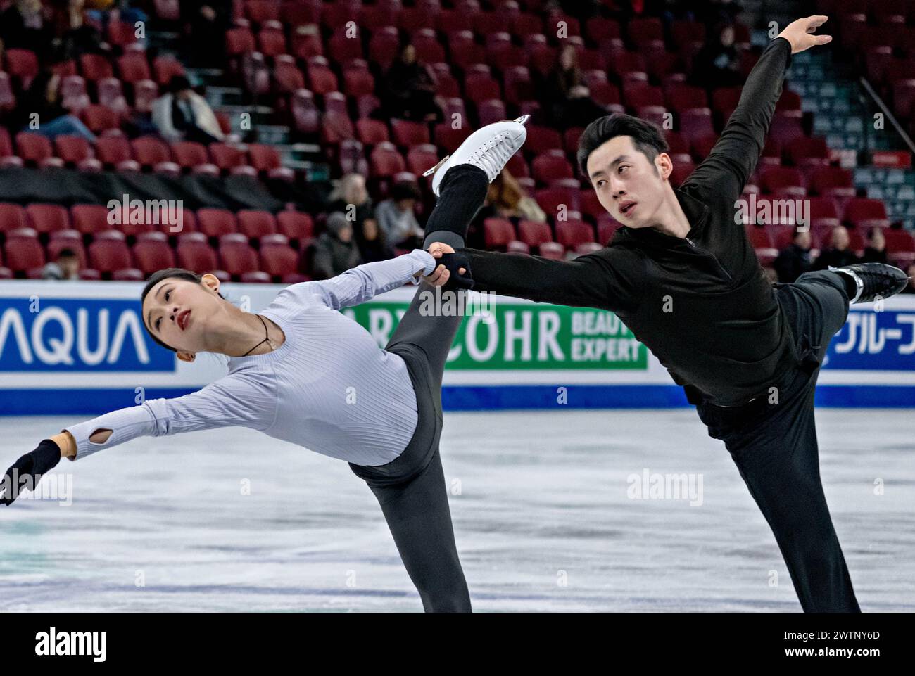 Montreal, Canada. 18th Mar, 2024. Peng Cheng (L)/Wang Lei of China ...