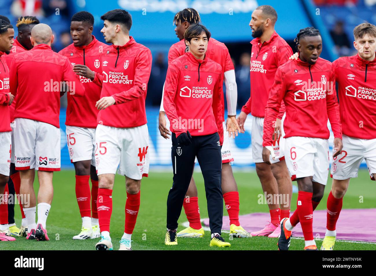 Paris, France. Credit: D. 10th Mar, 2024. Junya Ito (Reims) Football/Soccer : French "Ligue 1 ...