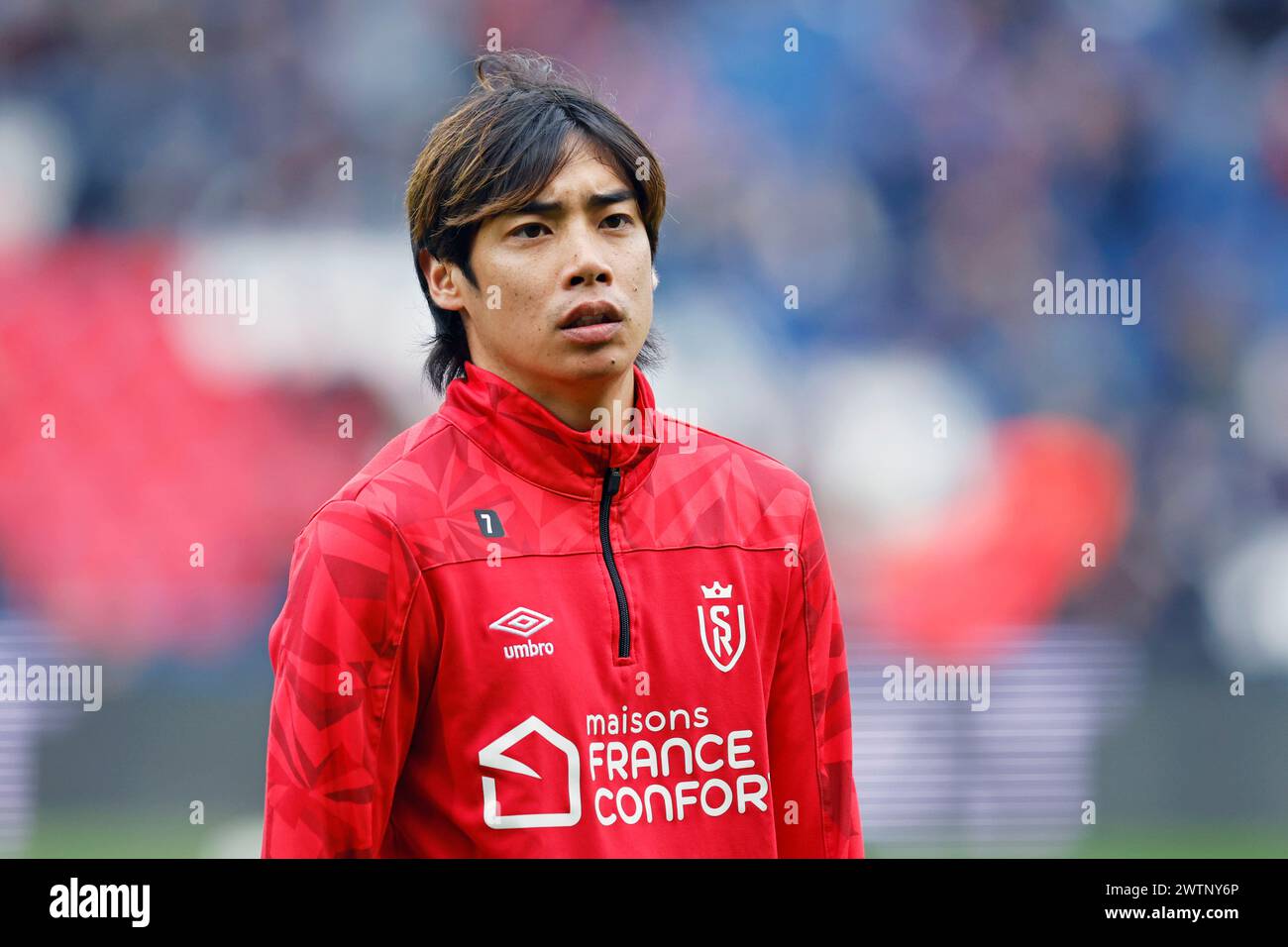 Paris, France. Credit: D. 10th Mar, 2024. Junya Ito (Reims) Football/Soccer : French "Ligue 1 ...