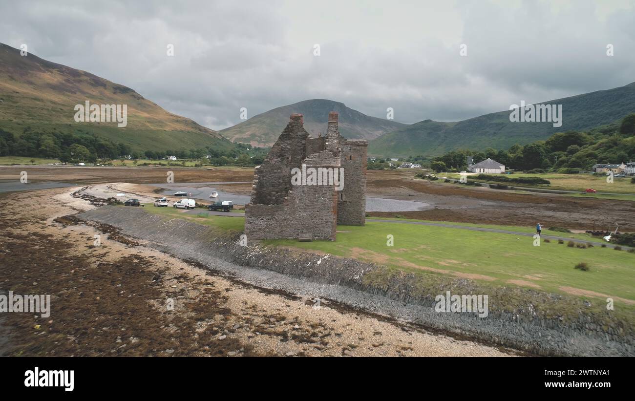 Aerial cinematic footage historical castle hi-res stock photography and ...