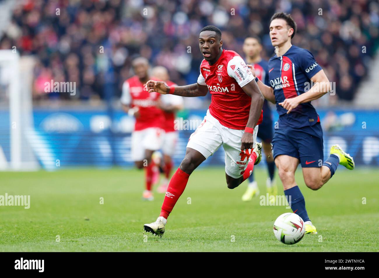 Paris, France. Credit: D. 10th Mar, 2024. Mohamed Daramy (Reims ...