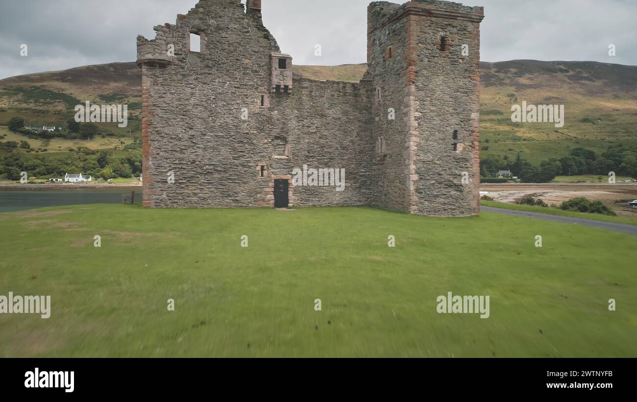 Aerial cinematic footage historical castle hi-res stock photography and ...