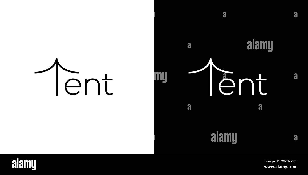 Unique and modern tent logo design Stock Vector Image & Art - Alamy