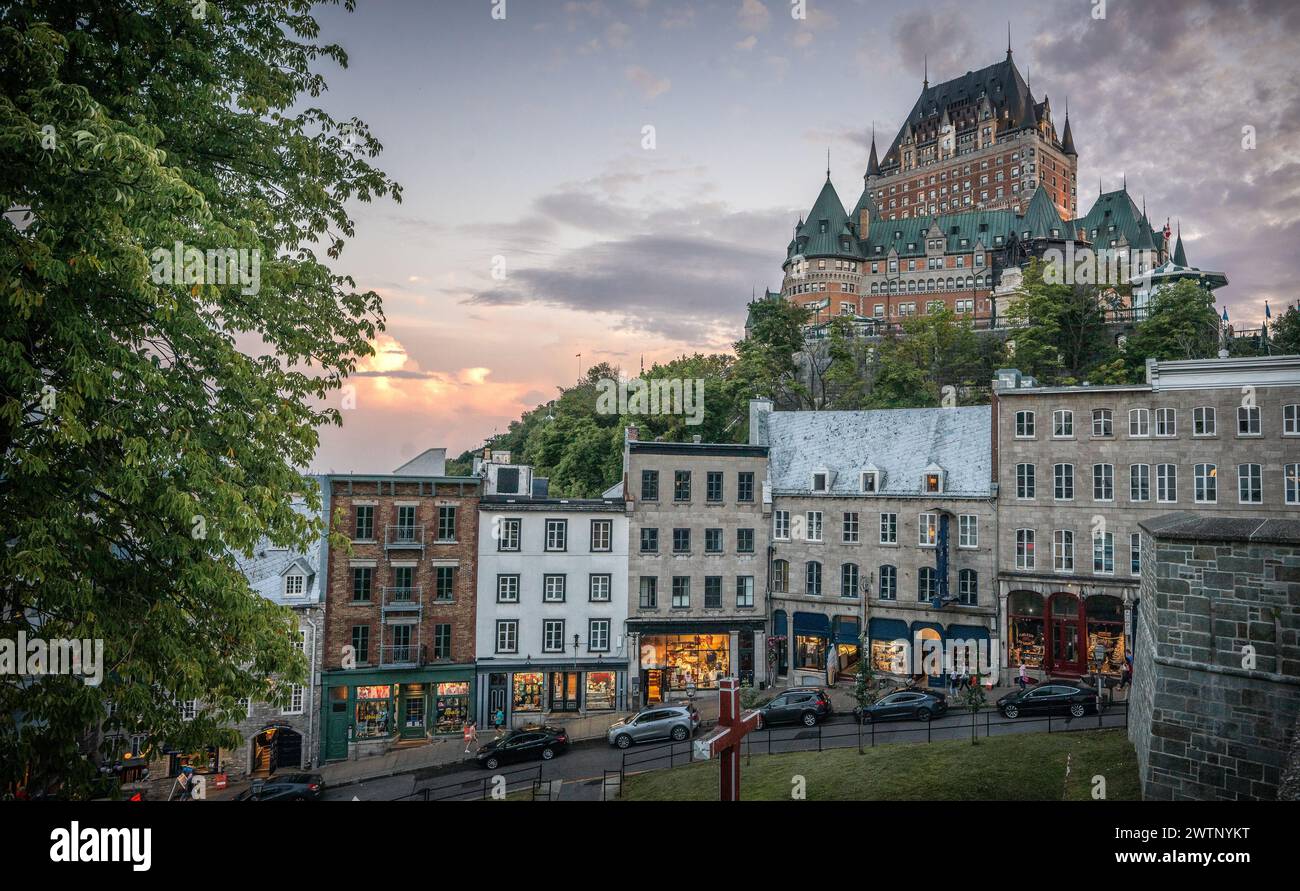 Quebec city scenic street hi-res stock photography and images - Alamy