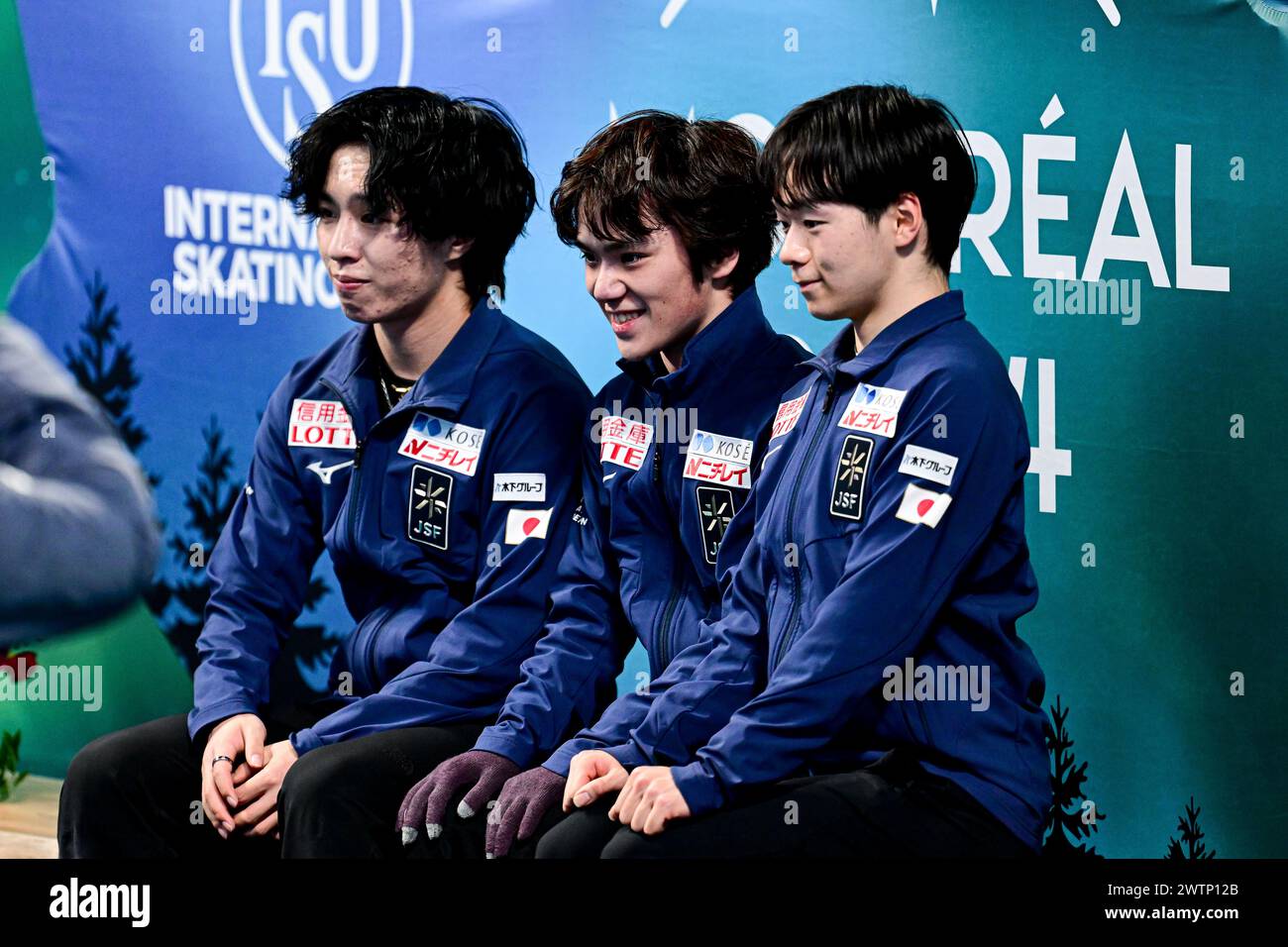 Montreal, Canada. 18 March, 2024. Shoma UNO (JPN), during Men Practice, at the ISU World Figure ...