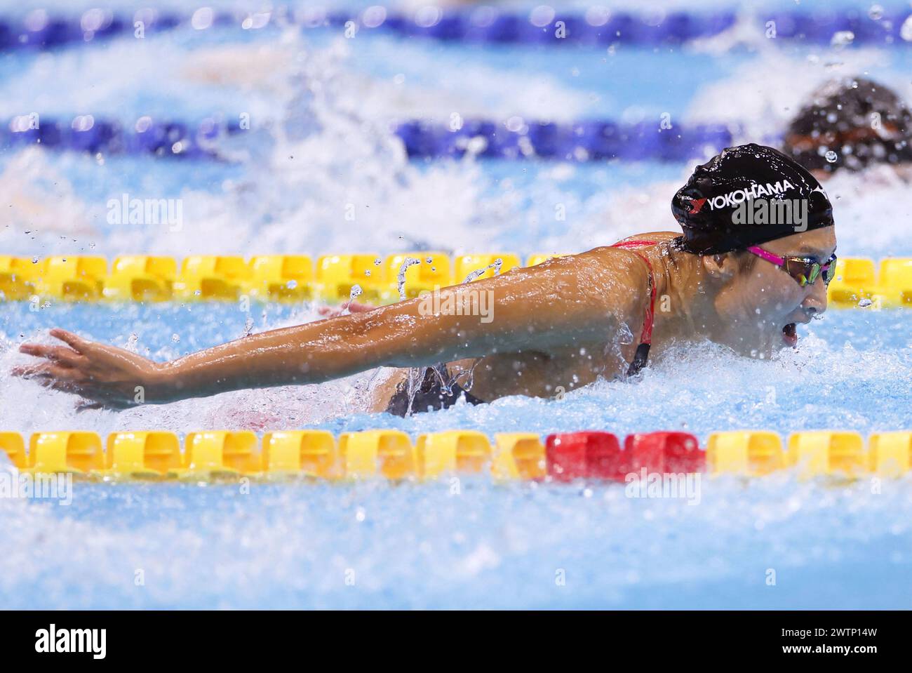 Japanese swimmer Rikako Ikee competes in the women's 100-meter ...