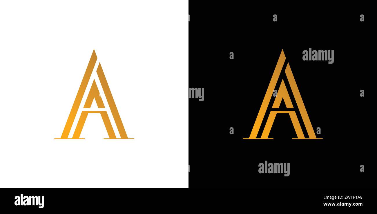 Modern and unique letter A initials logo design Stock Vector Image ...