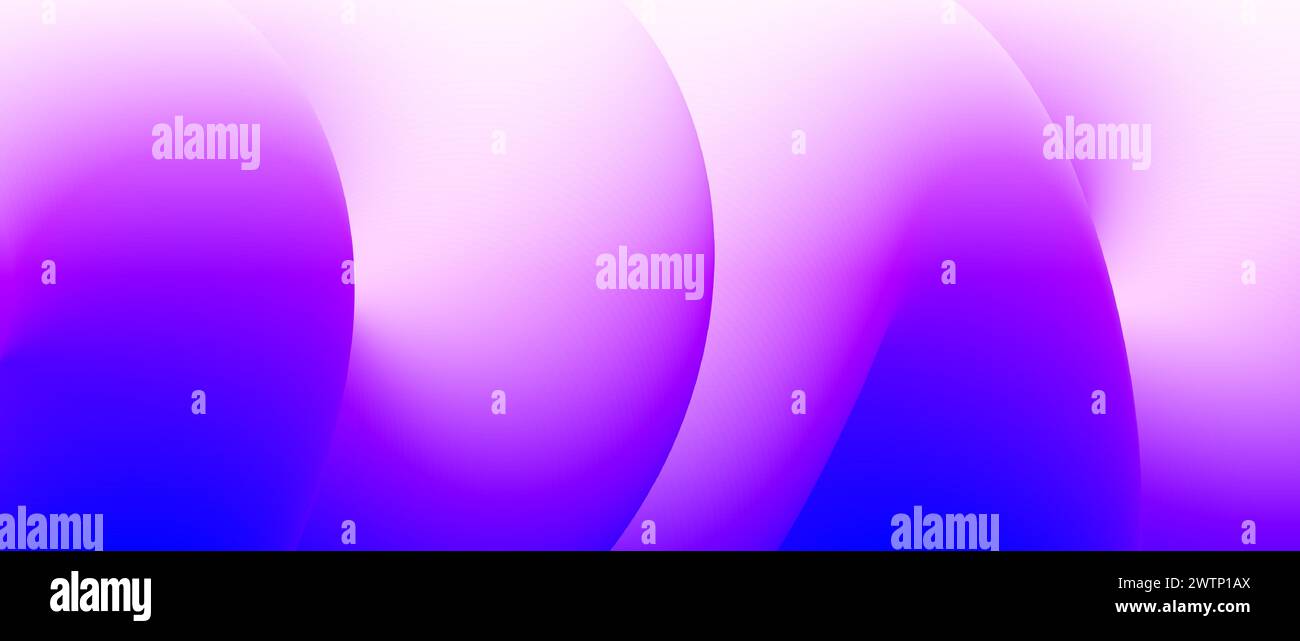 Abstract white blue purple fluid gradient background. Wavy curved flow ...