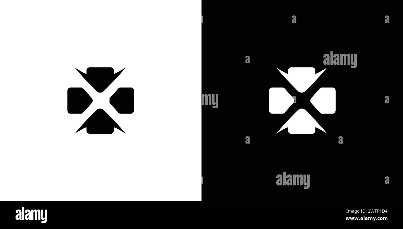 The X plus logo design is unique and modern Stock Vector Image & Art ...