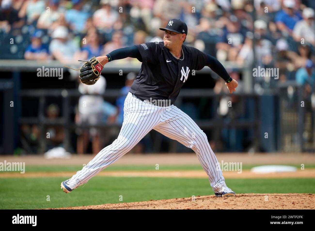 New York Yankees pitcher Nick Ramirez (63) during an MLB Spring ...