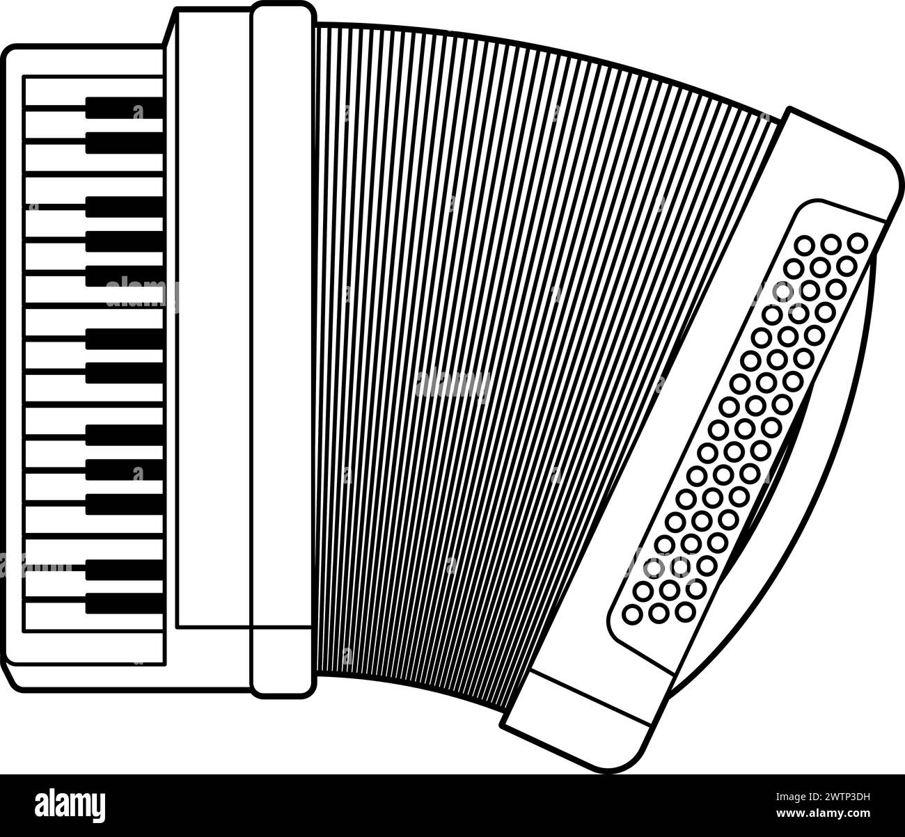 accordion. Vector illustration that is easy to edit Stock Vector Image ...