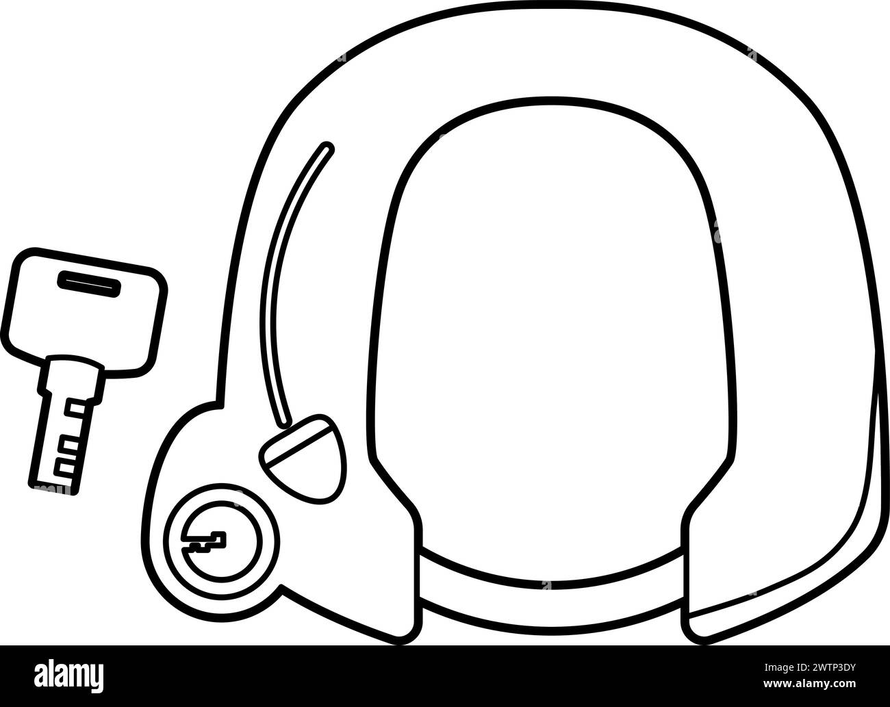 Horseshoe lock Black and White Stock Photos & Images - Alamy