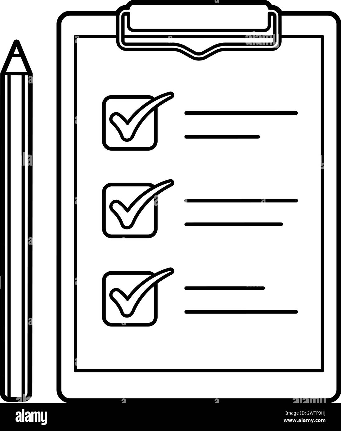 Check sheet. Vector illustration that is easy to edit Stock Vector ...