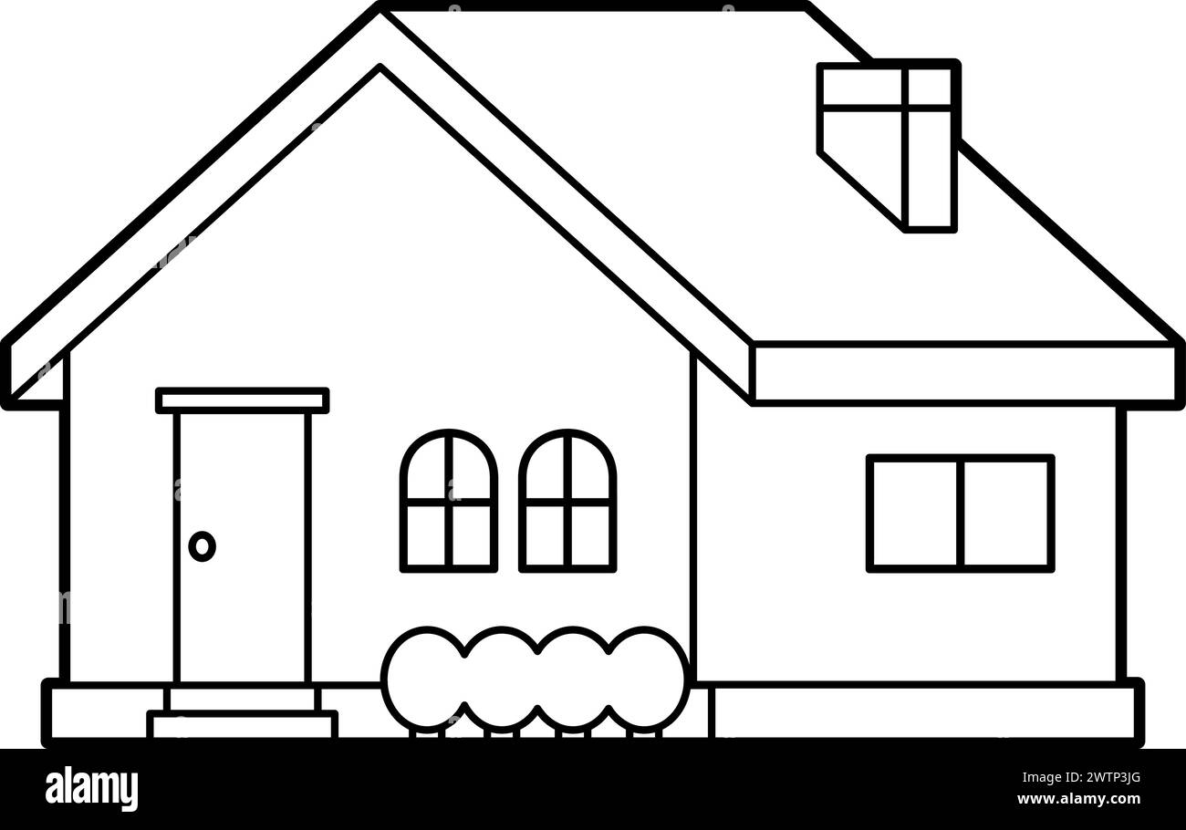 Deformed house.Vector illustration that is easy to edit Stock Vector ...