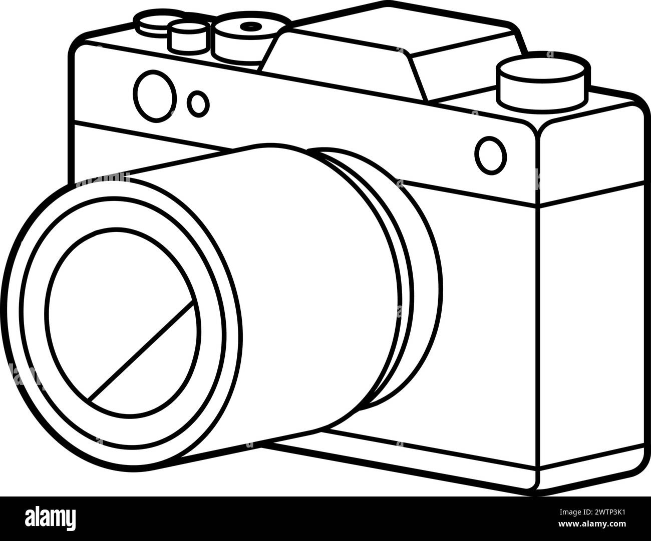 Digital single-lens reflex camera.African continent,Vector illustration ...