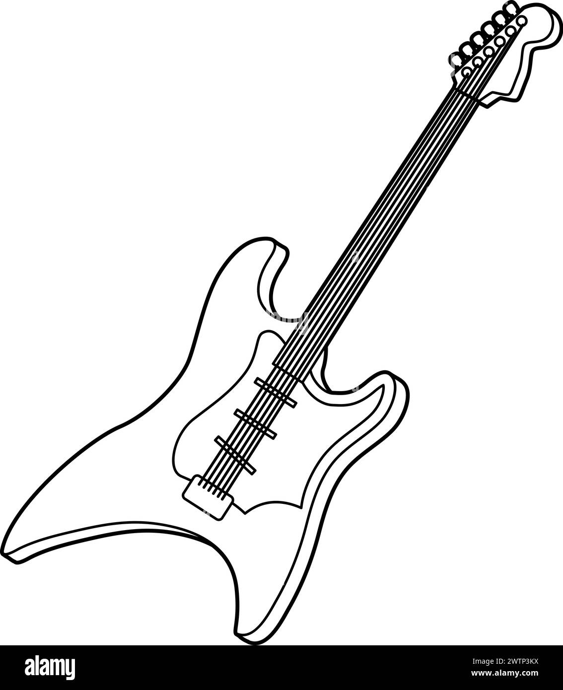 Electric Guitar. Vector illustration that is easy to edit Stock Vector ...