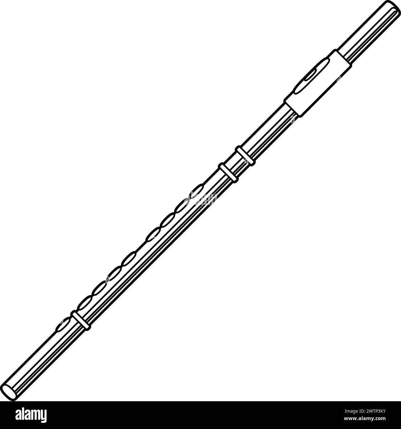 Flute. Vector illustration that is easy to edit Stock Vector Image ...