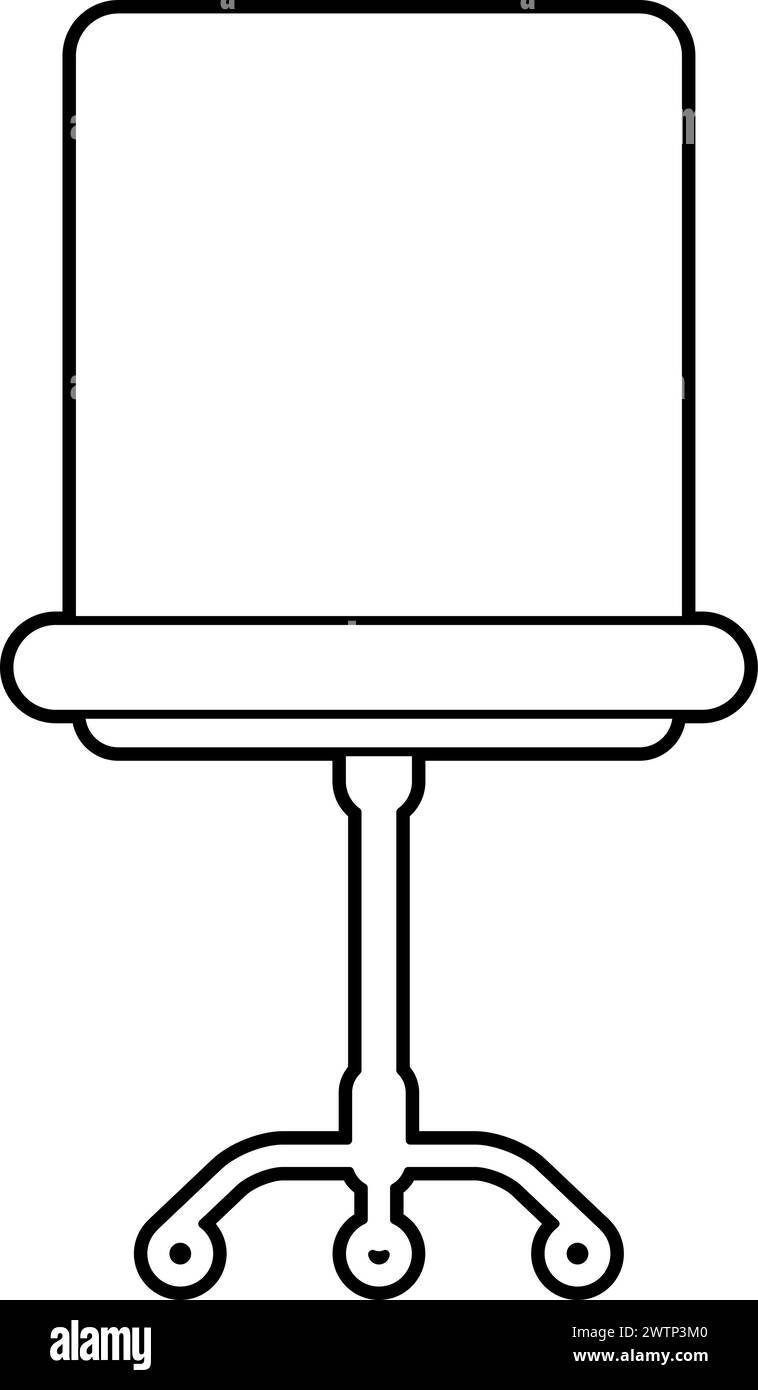 Front facing office chair.Vector illustration that is easy to edit ...