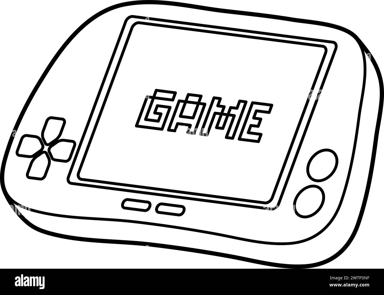 Game console. Vector illustration that is easy to edit Stock Vector ...