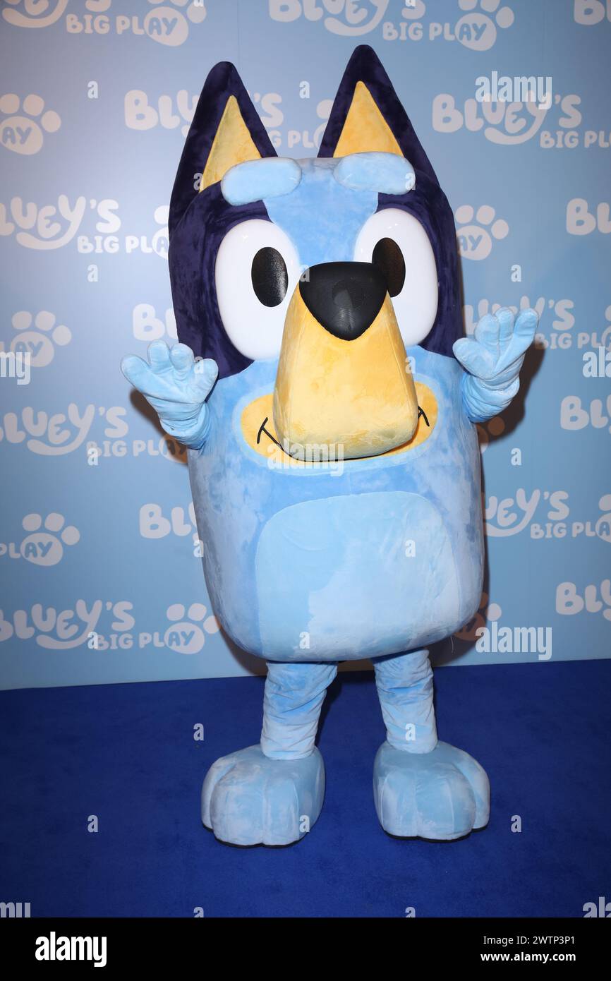 Bluey attends the UK premiere of Bluey's Big Play at Southbank Centre’s ...
