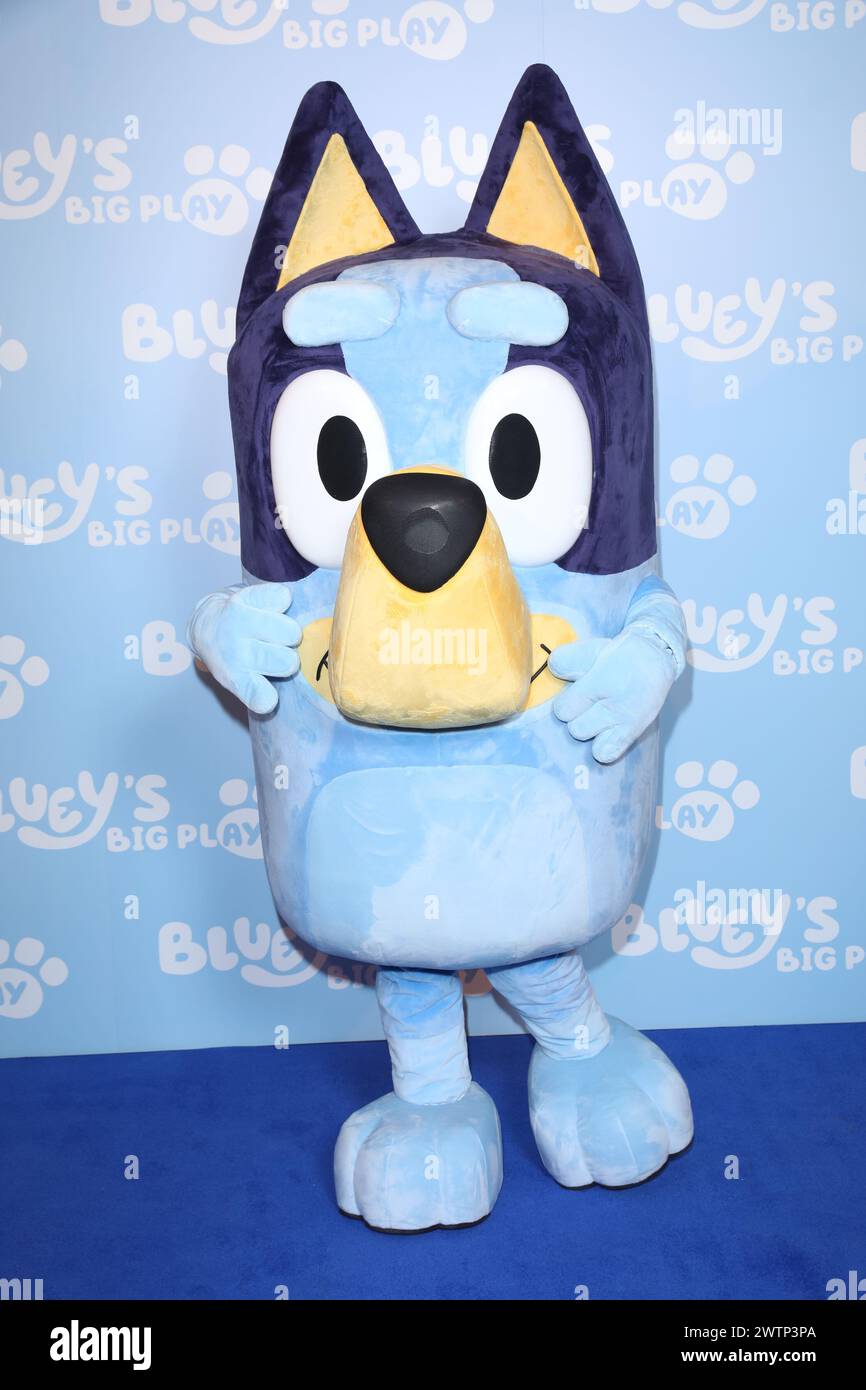 Bluey attends the UK premiere of Bluey's Big Play at Southbank Centre’s ...