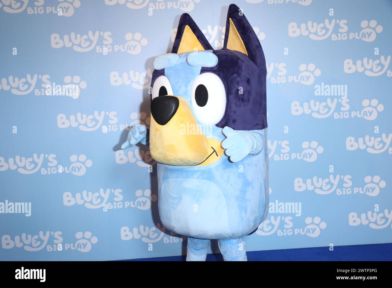 Bluey attends the UK premiere of Bluey's Big Play at Southbank Centre’s ...