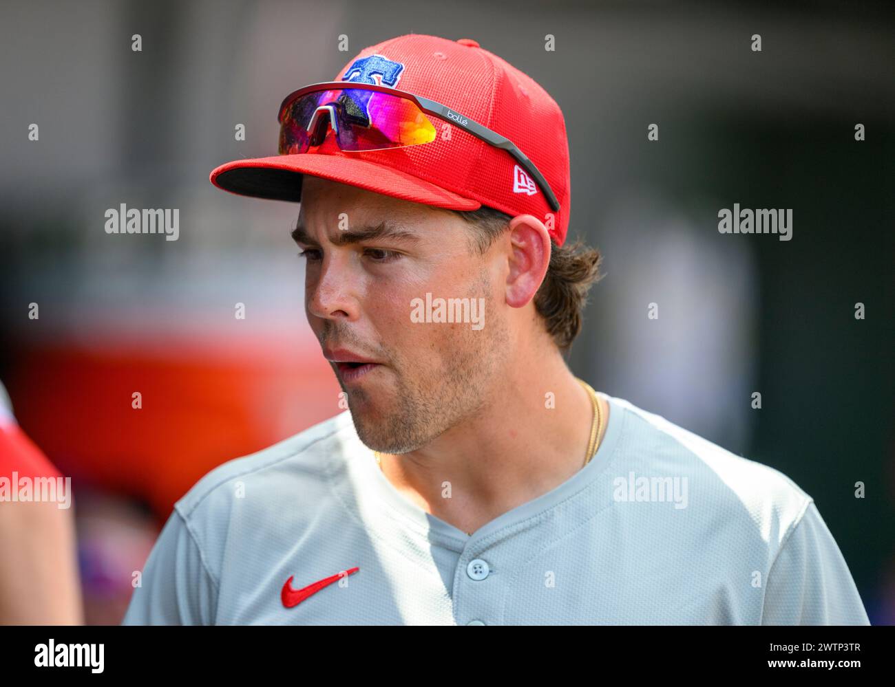 JUPITER, FL - MARCH 16: Philadelphia Phillies infielder Scott Kingery ...