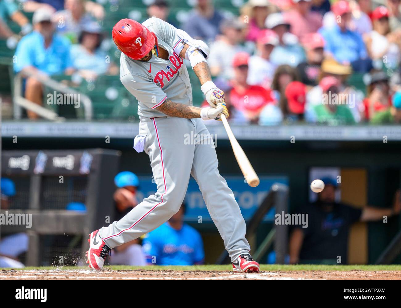 JUPITER, FL - MARCH 16: Philadelphia Phillies outfielder Nick ...