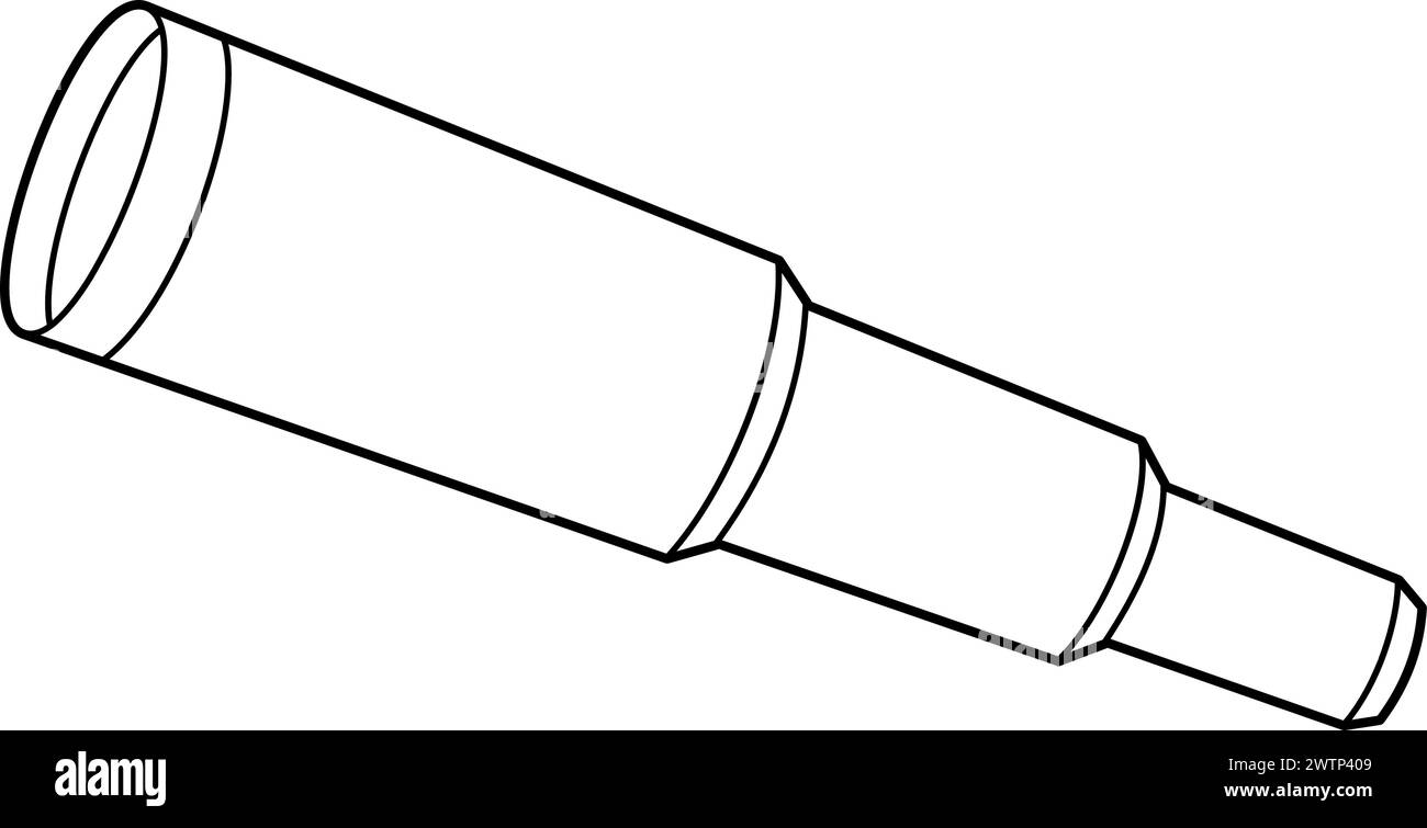Telescope. Vector illustration that is easy to edit Stock Vector Image ...