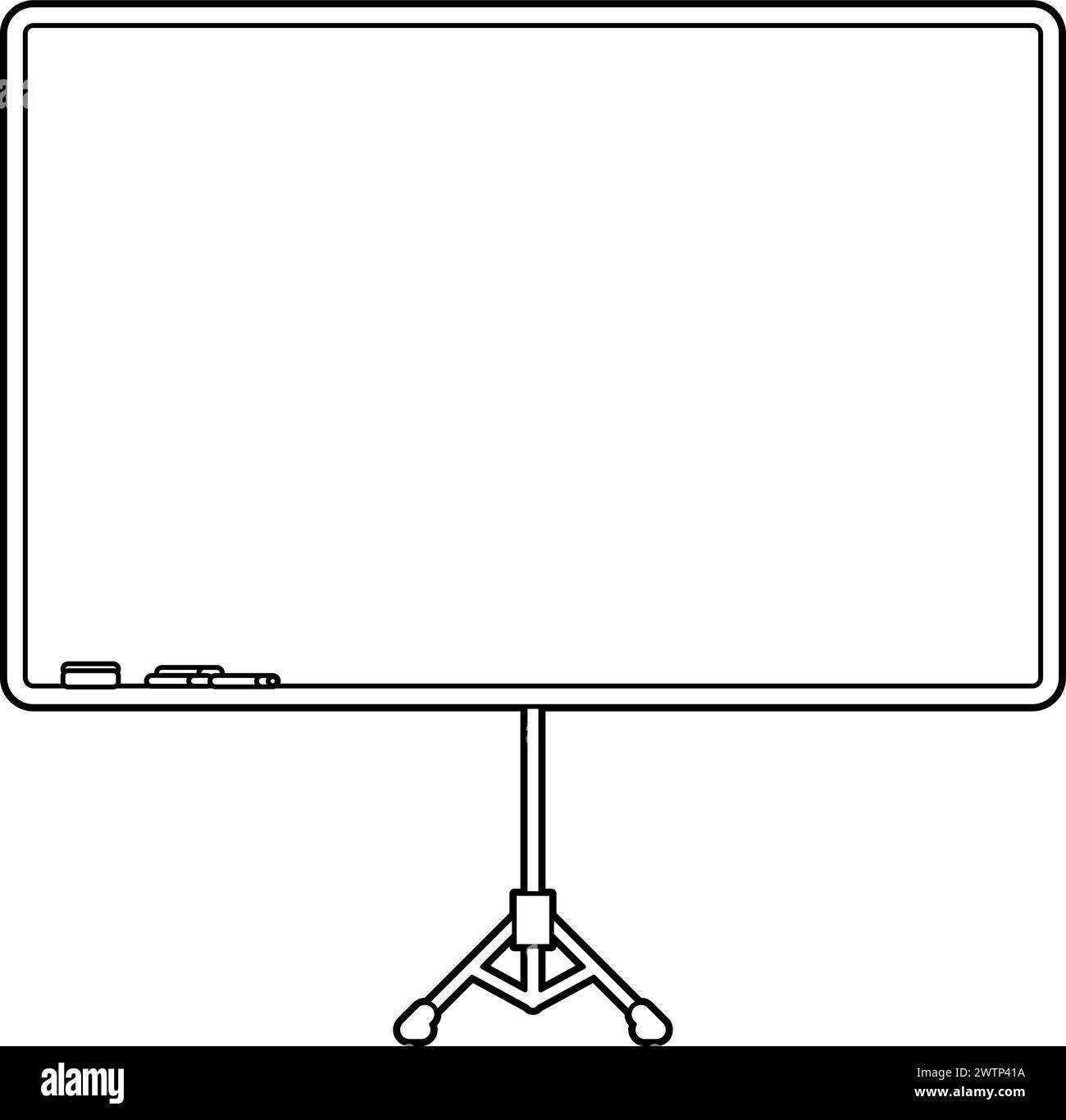 Whiteboard.Vector illustration that is easy to edit Stock Vector Image ...
