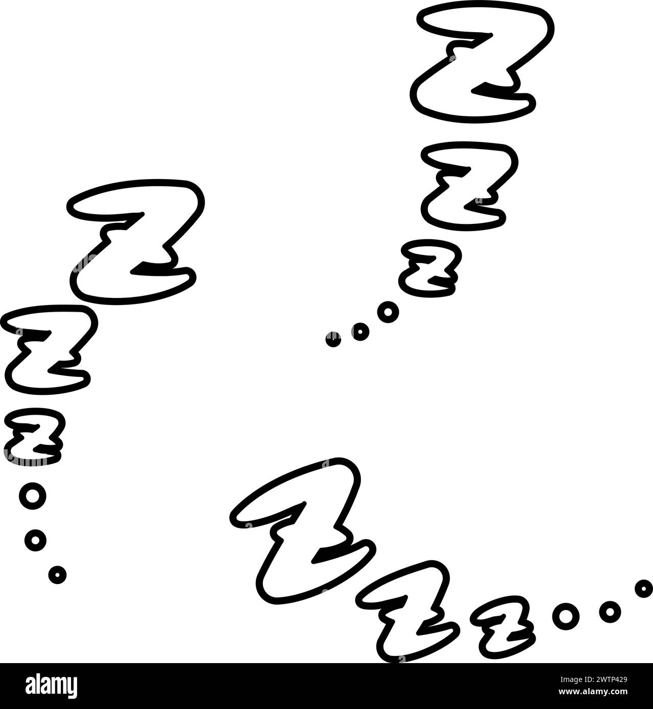 sleeping mark.Vector illustration that is easy to edit Stock Vector ...