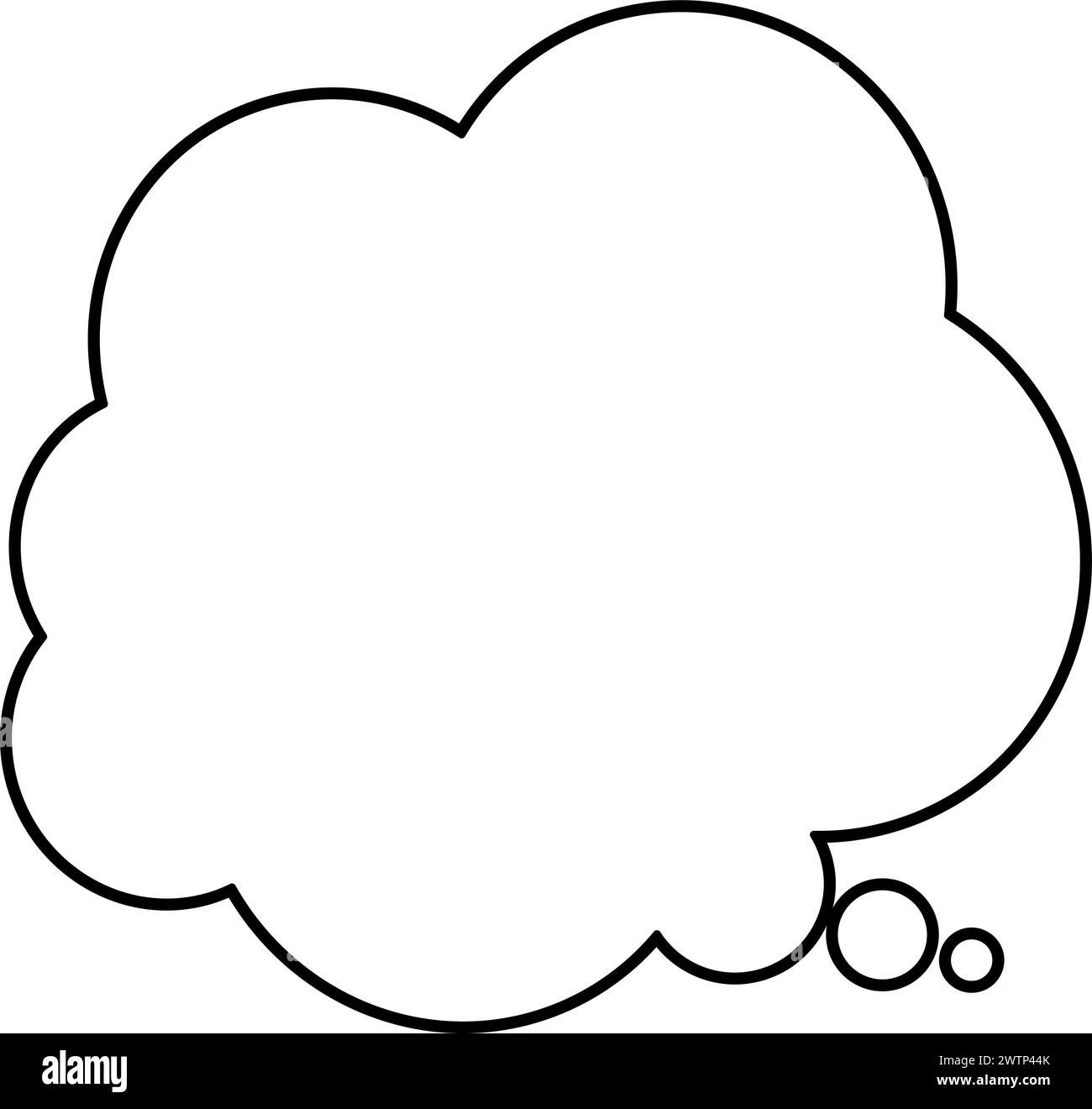 Think speech bubble.Vector illustration that is easy to edit Stock ...