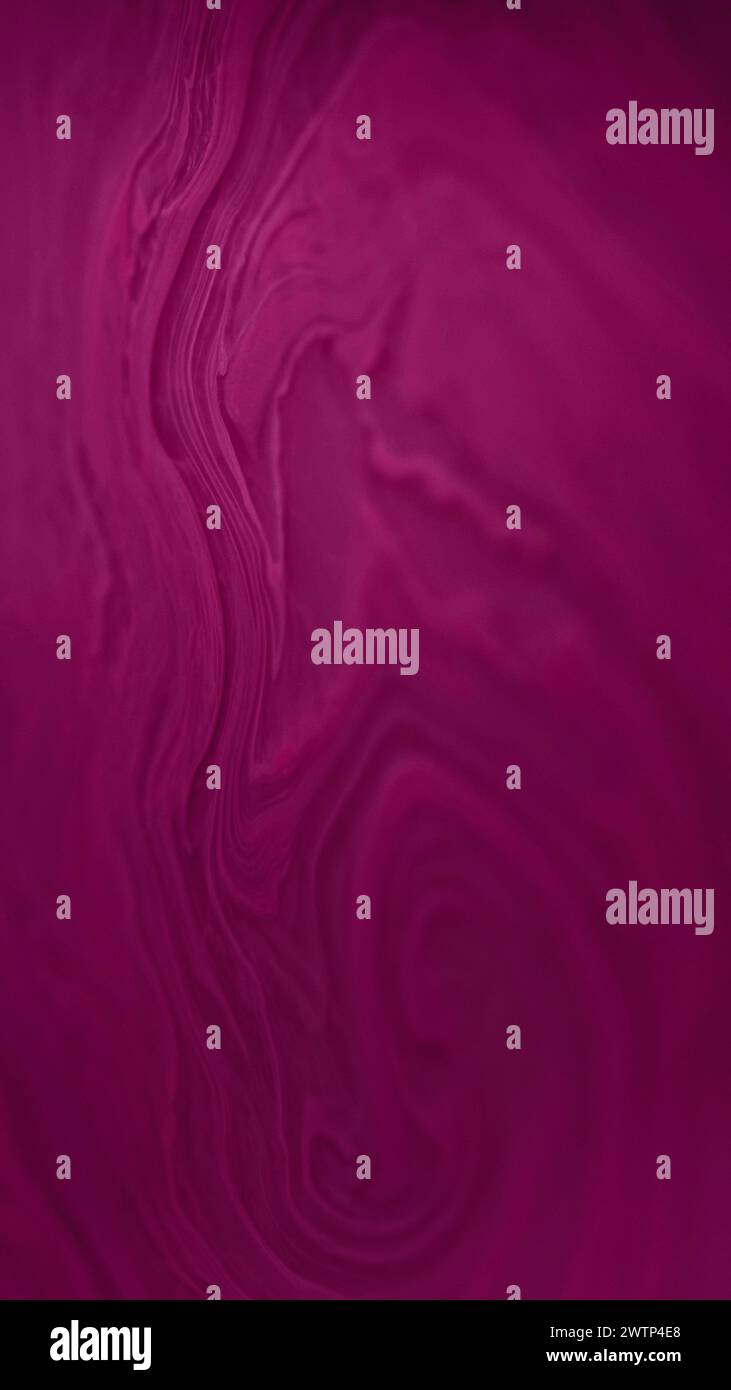 Pigment water mix liquid ornament pink ink waves Stock Photo - Alamy