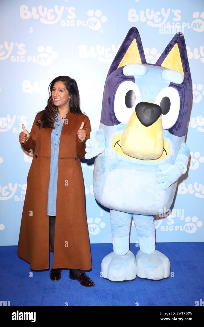 Tina Daheley attends the UK premiere of Bluey's Big Play at Southbank ...