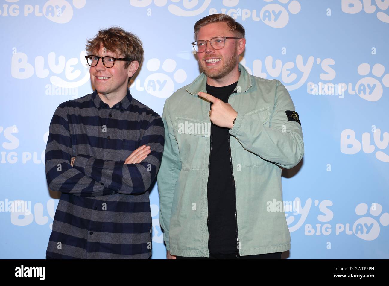 Josh Widdicombe and Rob Beckett attend the UK premiere of Bluey's Big ...