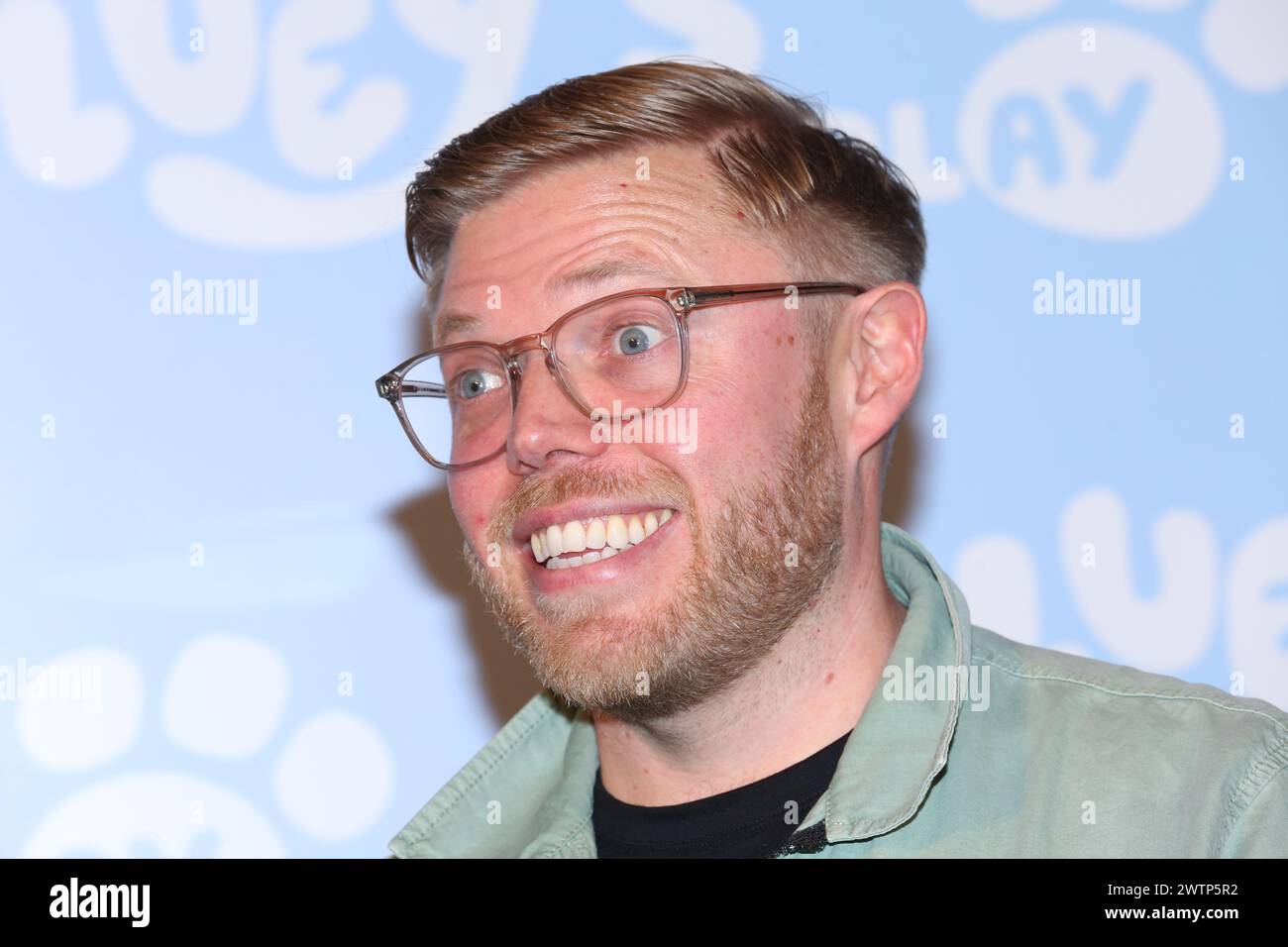 Rob Beckett attends the UK premiere of Bluey's Big Play at Southbank ...