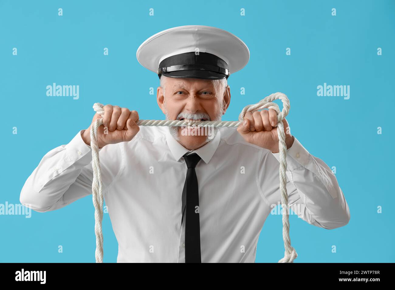 Biting rope hi-res stock photography and images - Alamy