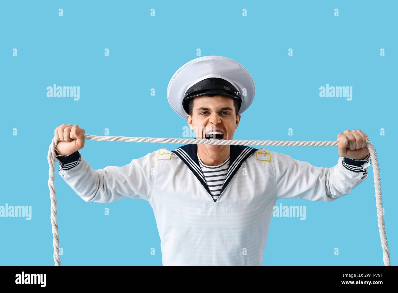 Aggressive sailor hi-res stock photography and images - Alamy