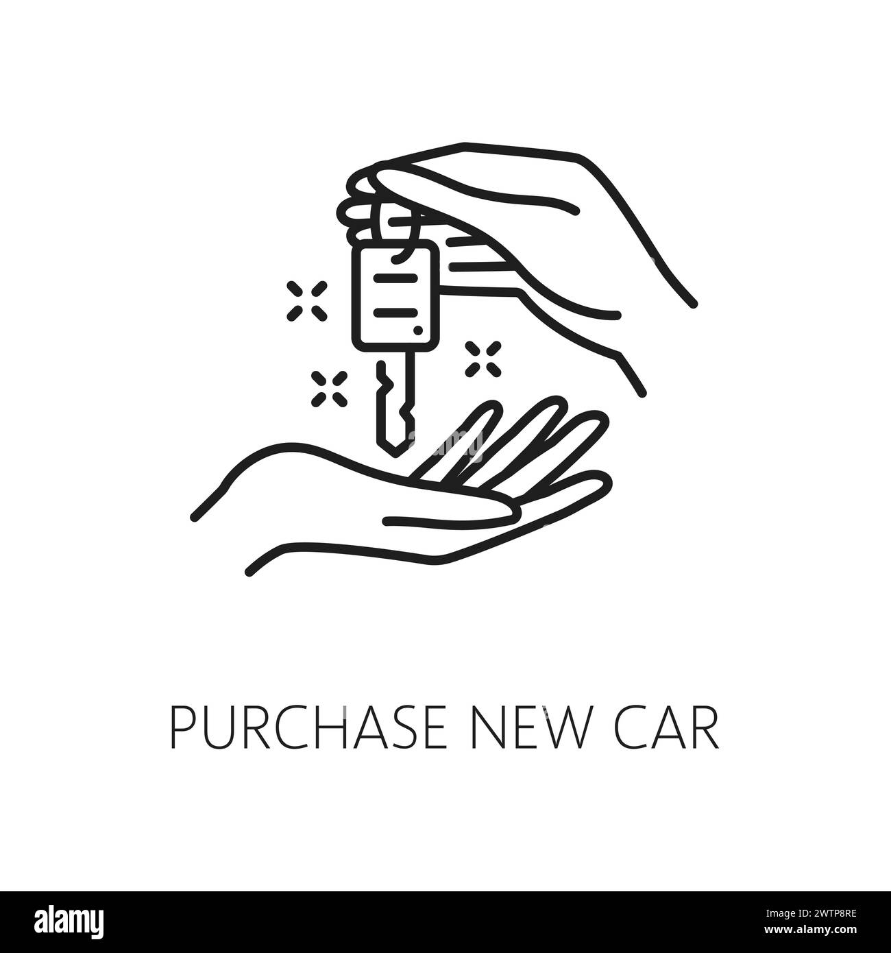 Used car dealer illustration Black and White Stock Photos & Images - Alamy