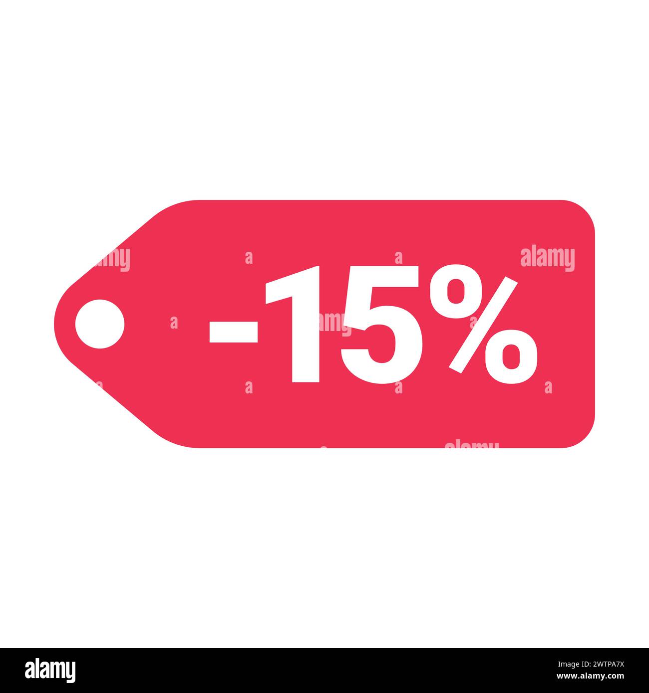 15 percent on white background Stock Vector Images - Alamy