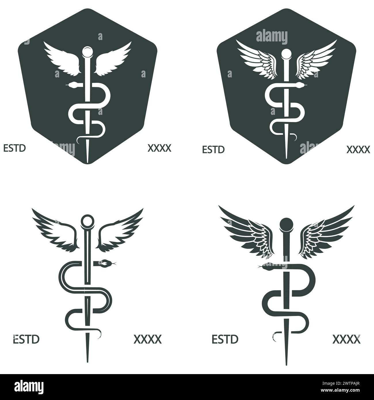 Collection of medical vector icon logos Stock Vector Image & Art - Alamy