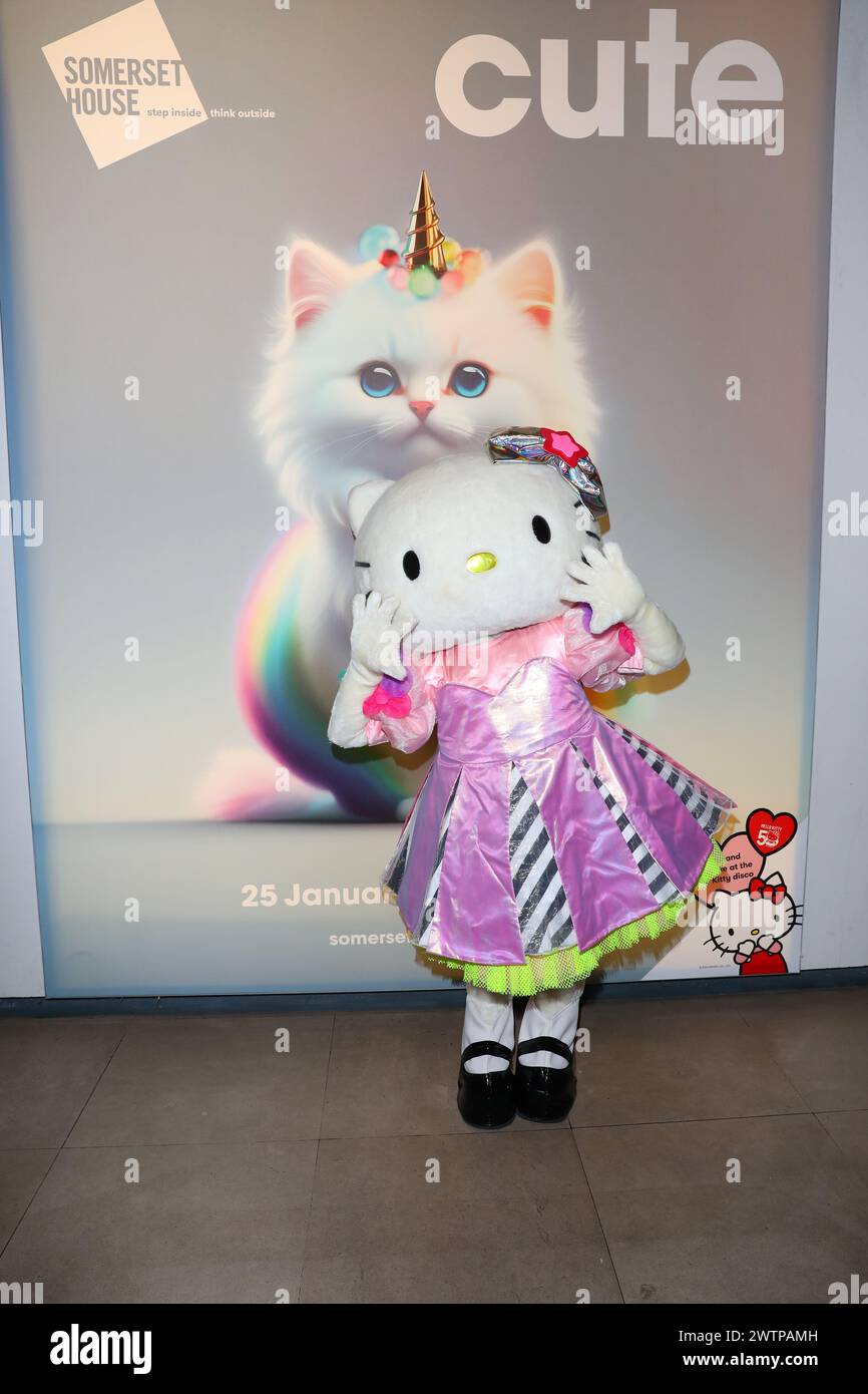 Hello Kitty attends the launch of 'CUTE' exhibition at Somerset House ...