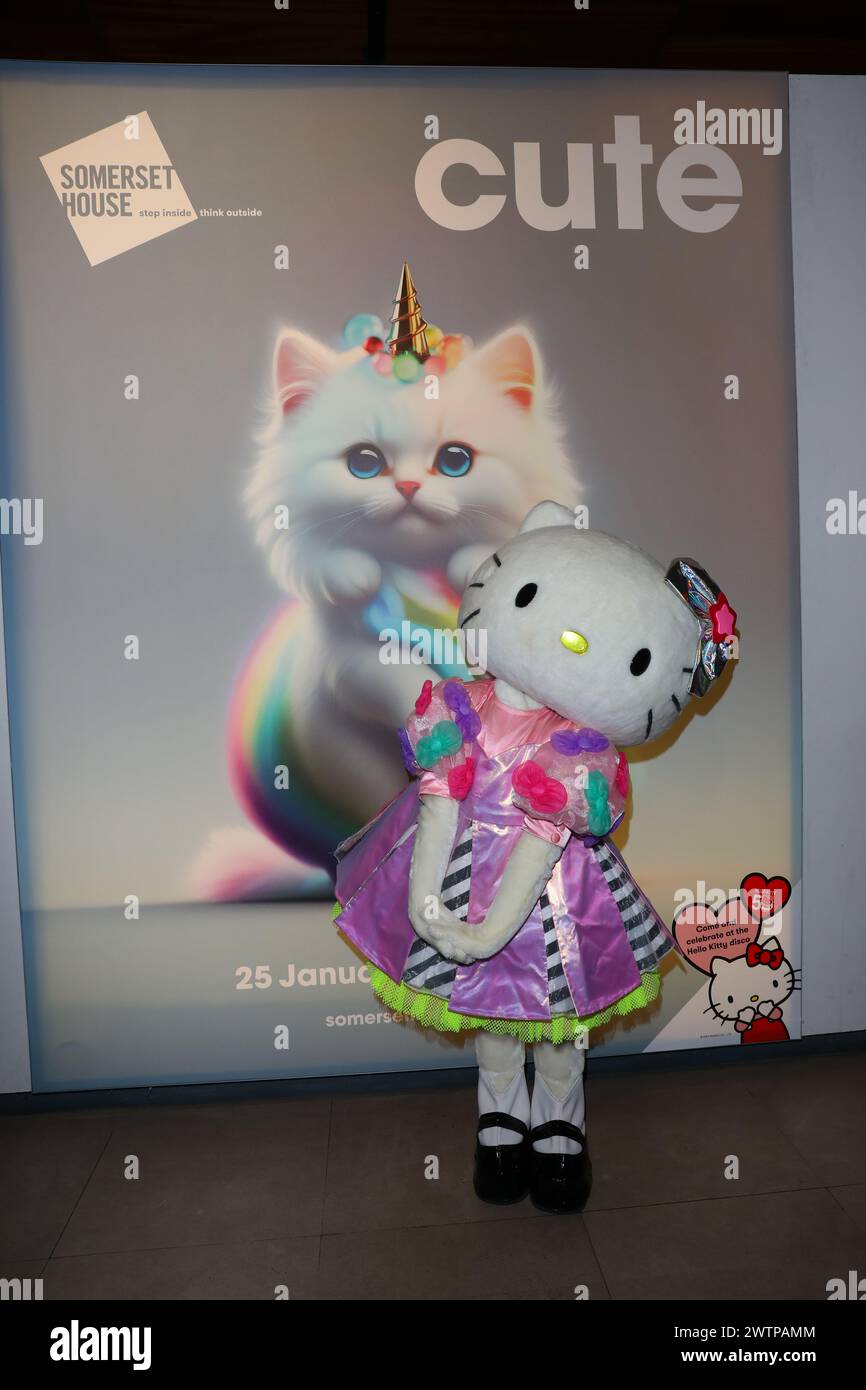 Hello Kitty attends the launch of 'CUTE' exhibition at Somerset House ...