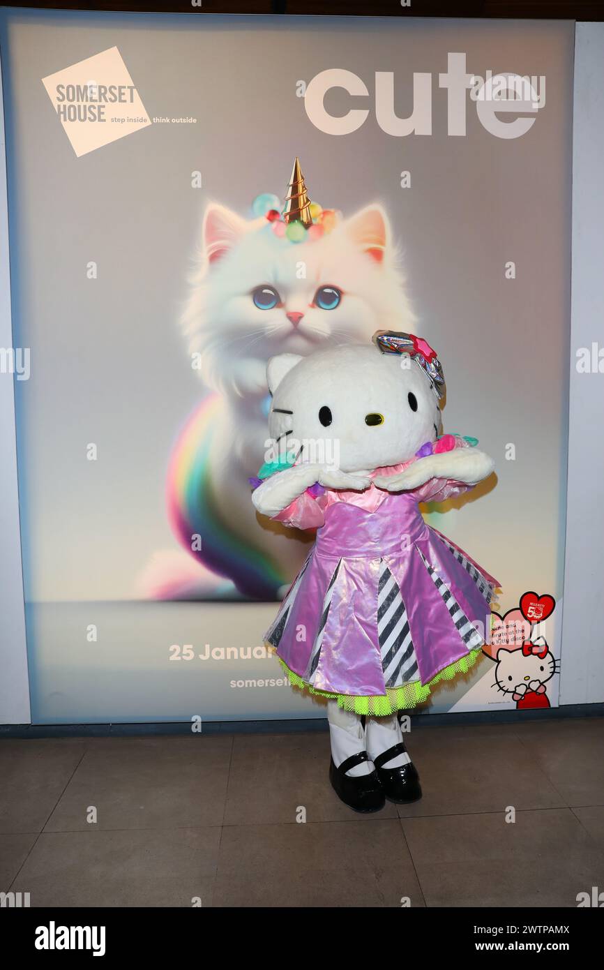 Hello Kitty attends the launch of 'CUTE' exhibition at Somerset House ...