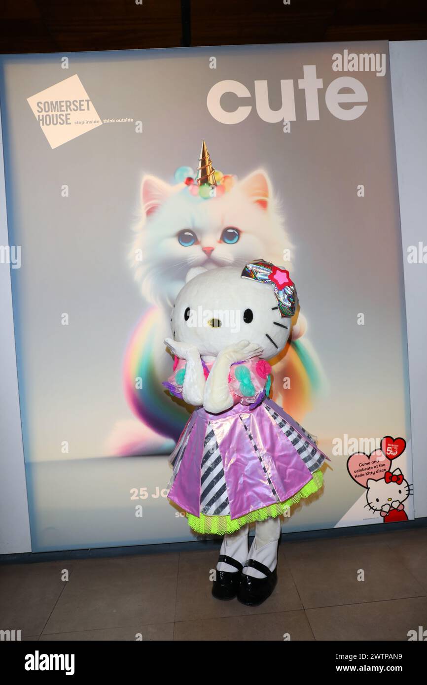 Hello Kitty attends the launch of 'CUTE' exhibition at Somerset House ...