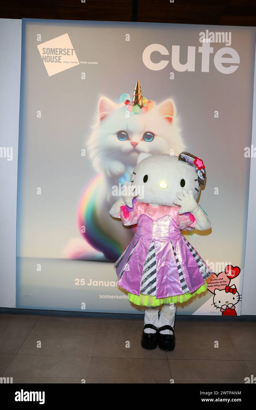 Hello Kitty attends the launch of 'CUTE' exhibition at Somerset House ...