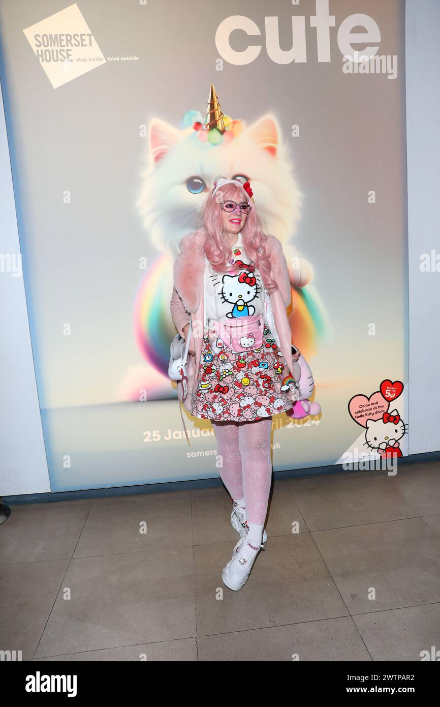 Amy-Louise Allen attends the launch of 'CUTE' exhibition at Somerset ...